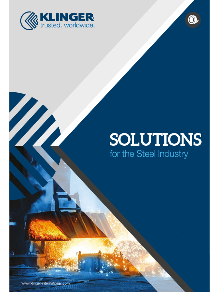 Klinger India - Solutions For Steel Industry | PDF | Valve | Steel Mill