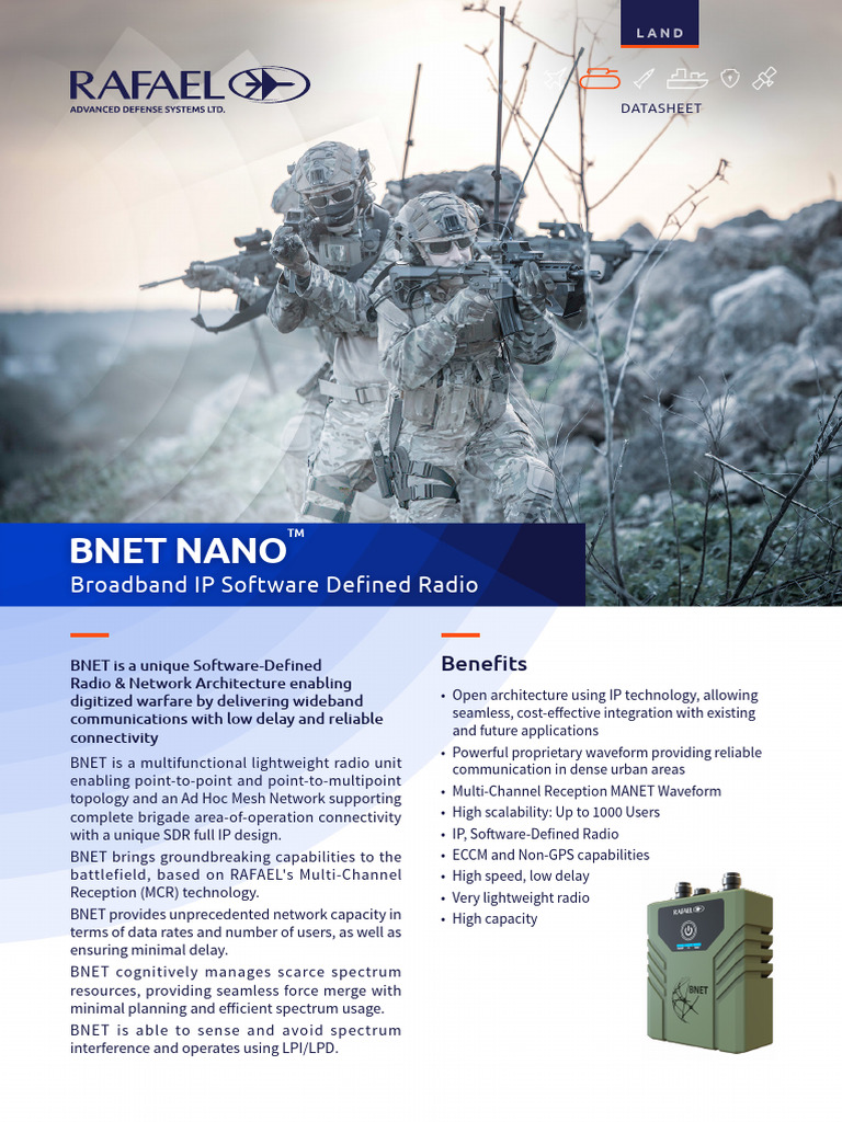 Bnet Nano Datasheet | PDF | Software Defined Radio | Wireless Ad Hoc ...