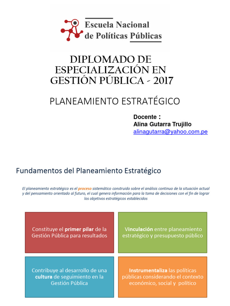 planeamiento estrategico GP | PDF | Planificación | Presupuesto