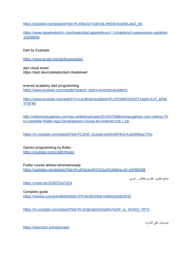 Flutter In Arabic Pdf Software Development Alphabet Inc 