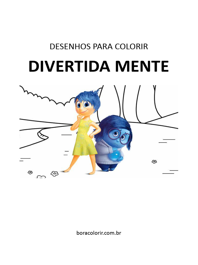 Revistinha de Divertida Mente para Colorir | PDF