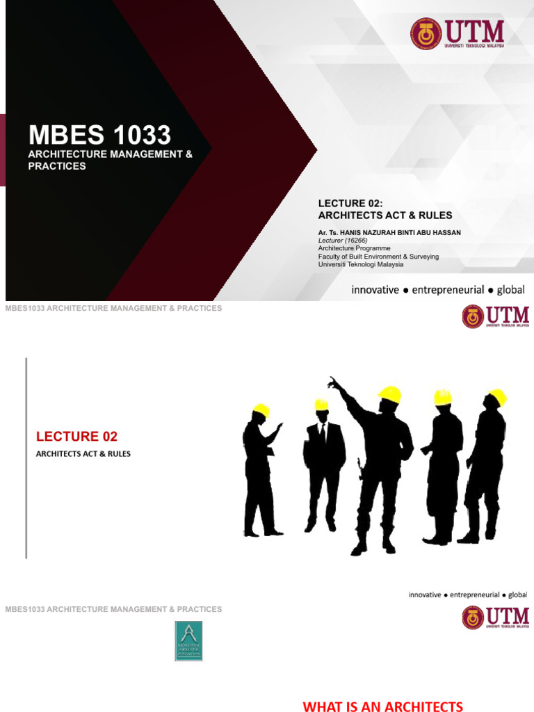 Architects Act and Rules Overview | PDF | Architect | Employment