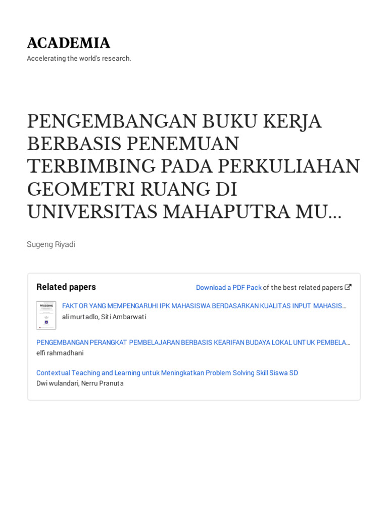 Tesis Sugeng Riyadi 1103969 With Cover Page v2 | PDF