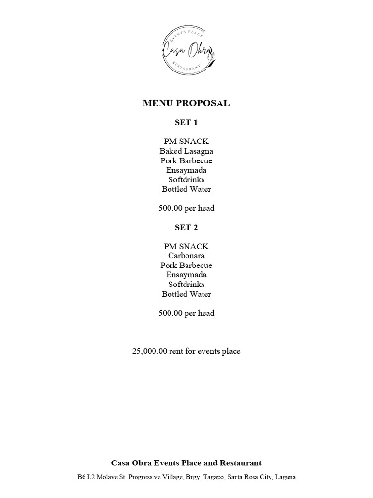 Meeting Proposal | PDF