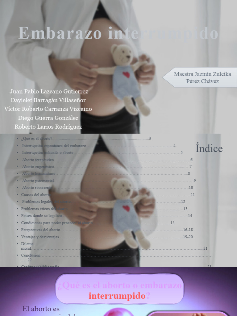 Embarazo Interrumpido-1 | PDF | Aborto | El embarazo