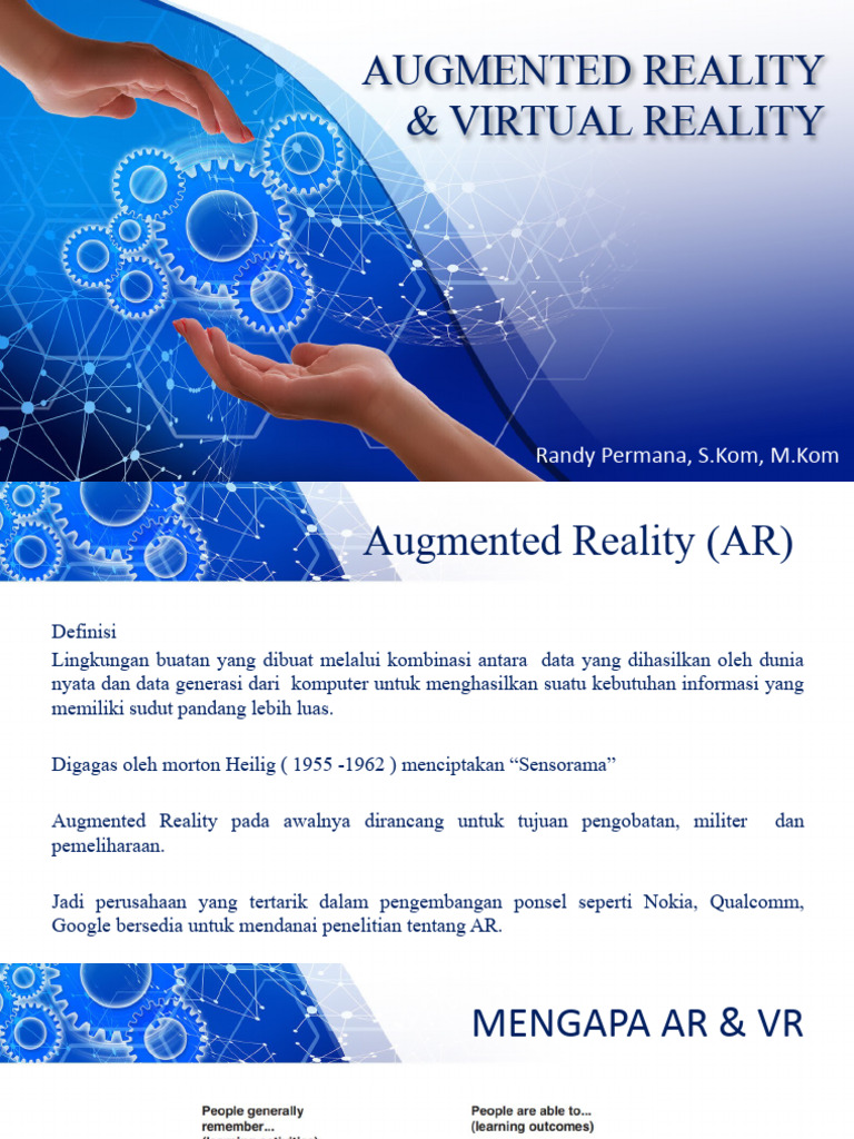 Modul Introduction Augmented Reality | PDF | Augmented Reality | Virtual Reality