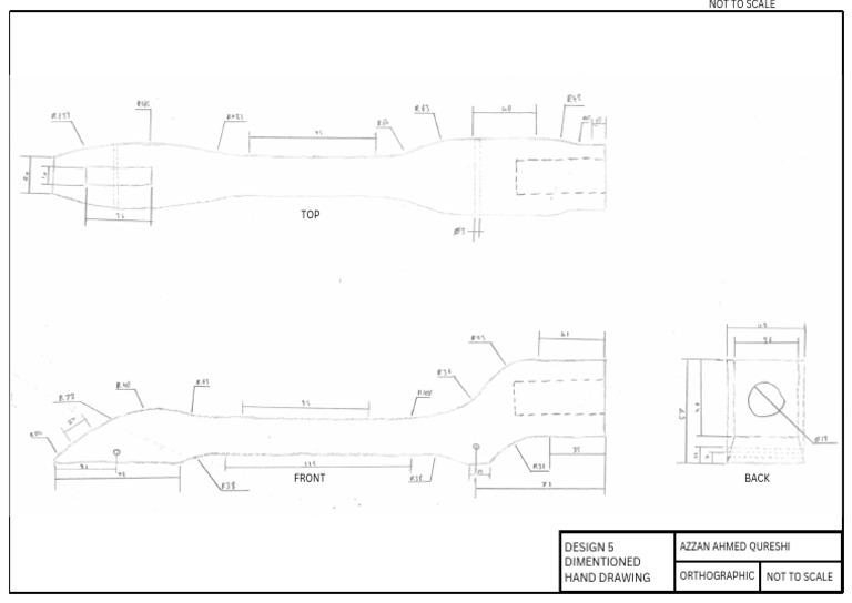 Design 5 Dimentioned Drawing | PDF