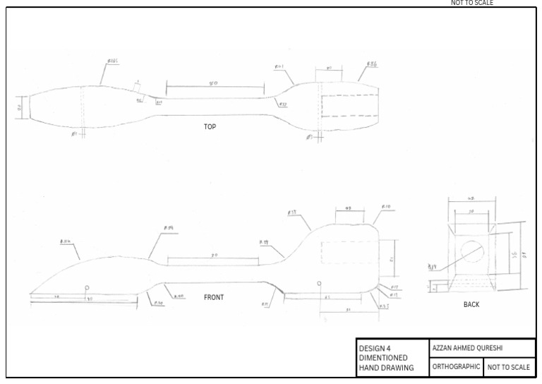 Design 4 Dimentioned Drawing | PDF