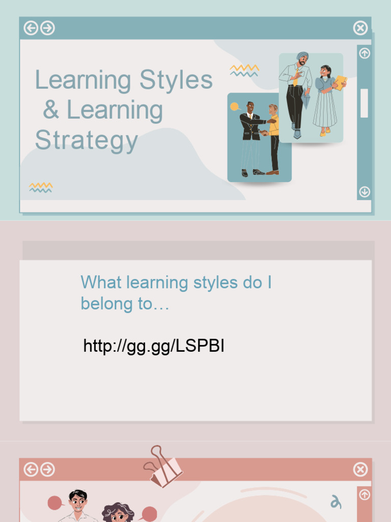 Understanding Learning Styles and Strategies | PDF | Career & Growth ...
