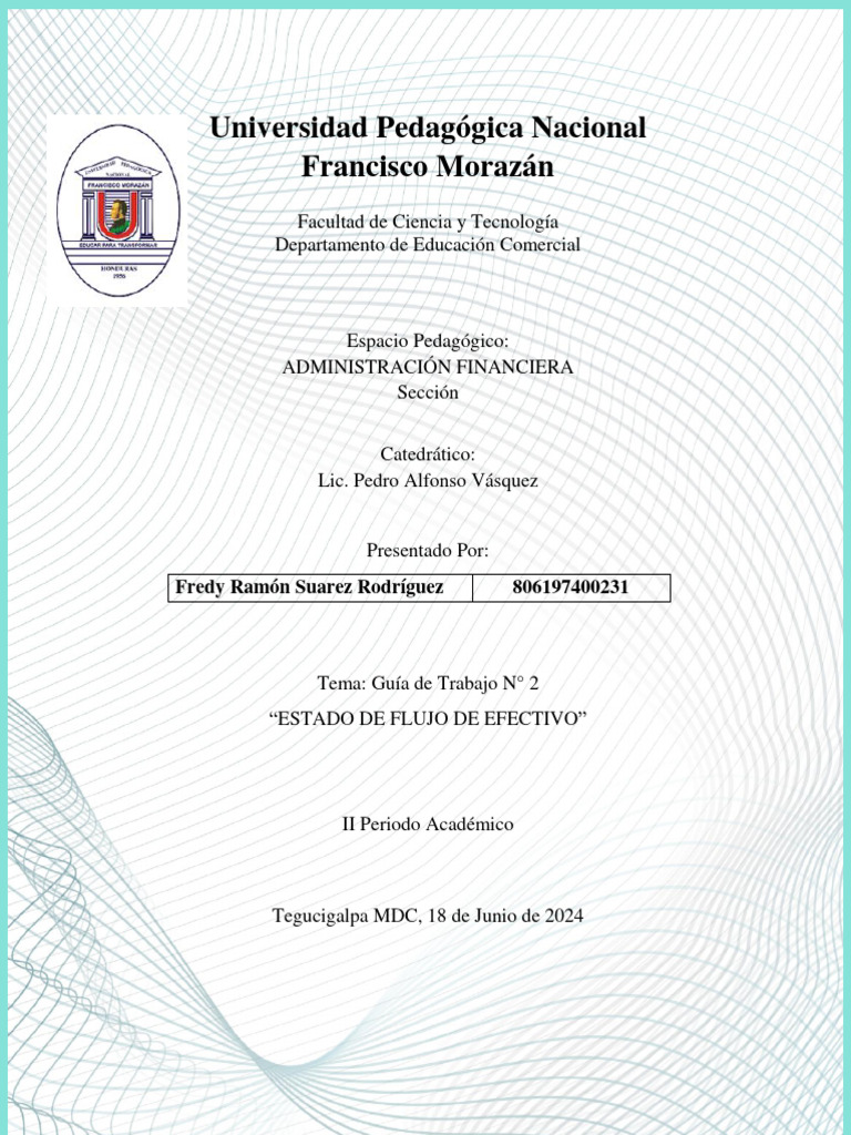 Tarea 2 - Estado de Flujo de Efectivo - Fredy Suarez 2024 | PDF ...