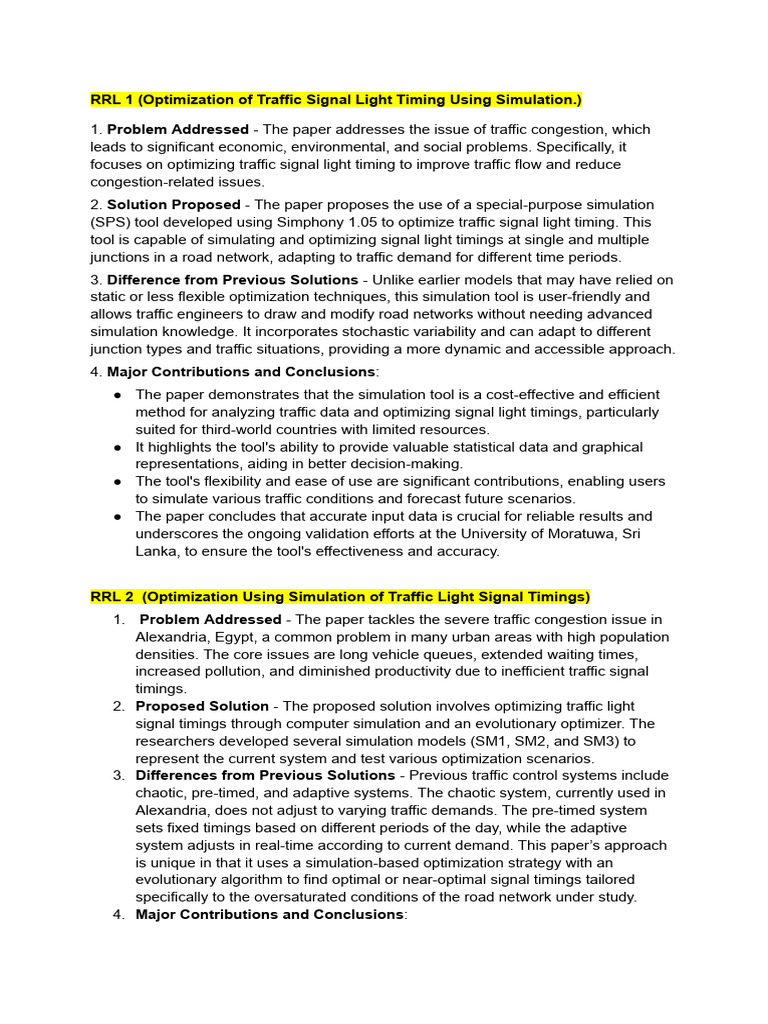 Scratch Pdf Traffic Simulation