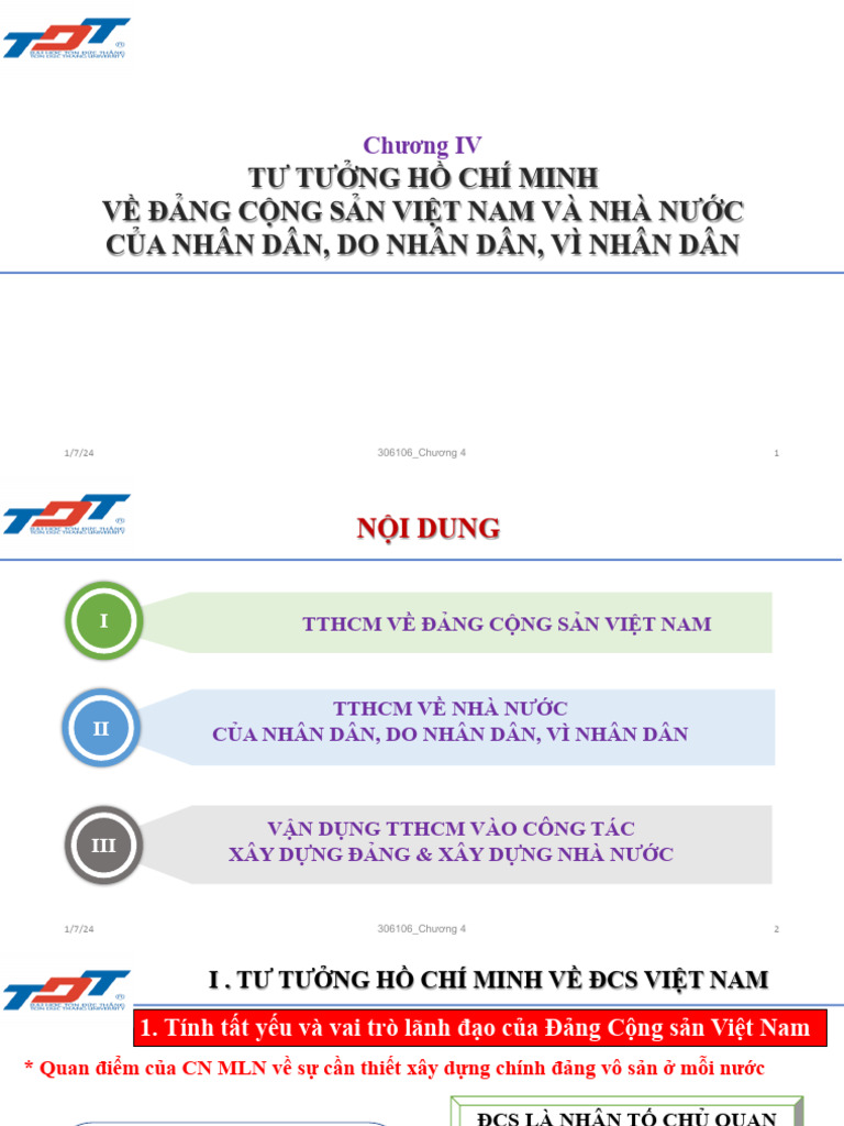 PPT TTHCM - CHƯƠNG 4 | PDF
