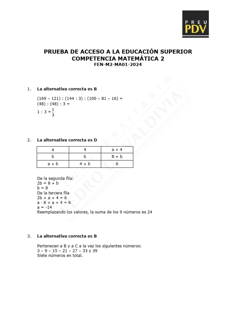 Solucionario FEN MA M2 97 | PDF | Geometría | Geometría euclidiana