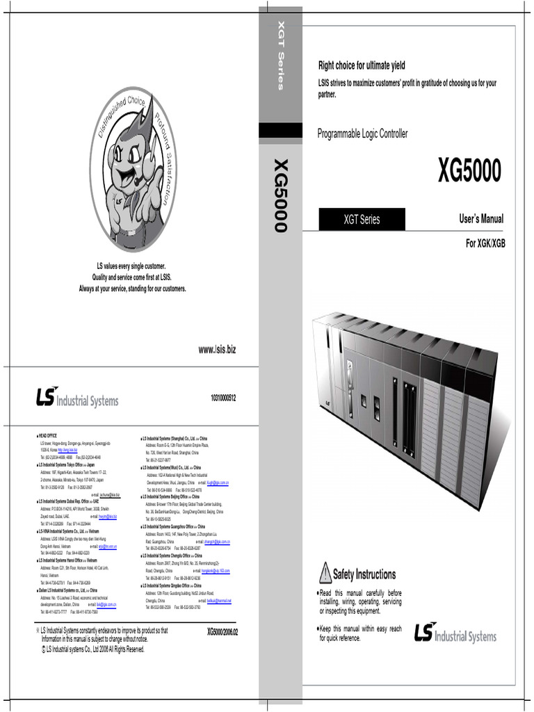 XG5000 (080812) | PDF | Programmable Logic Controller | Electrical Wiring