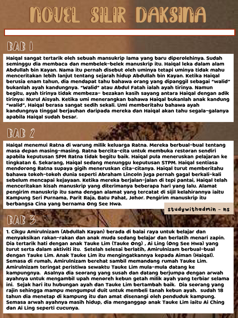 Novel Silir Daksina | PDF