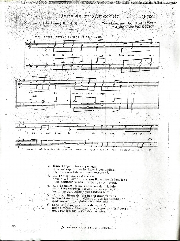 Dans Sa Misericorde | PDF