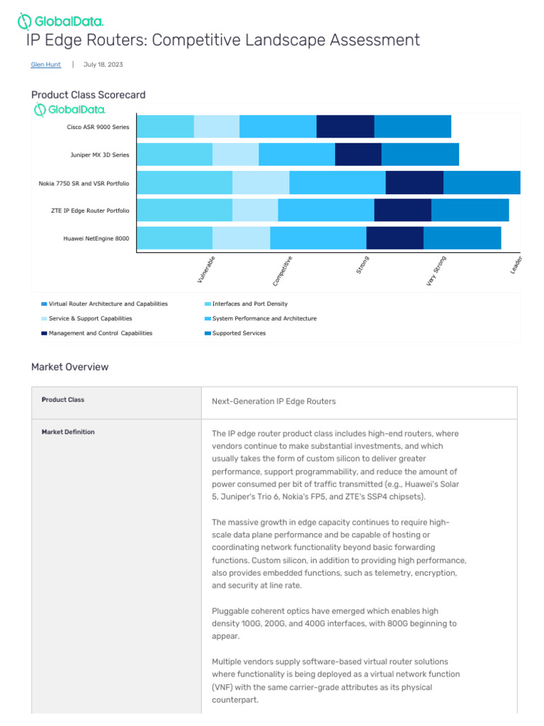 Next-Gen IP Edge Routers Analysis | PDF | Computer Network | Router ...