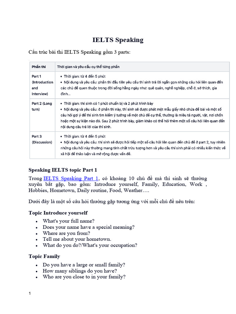 TQ IELTS Speaking | PDF | Public Transport | Transport