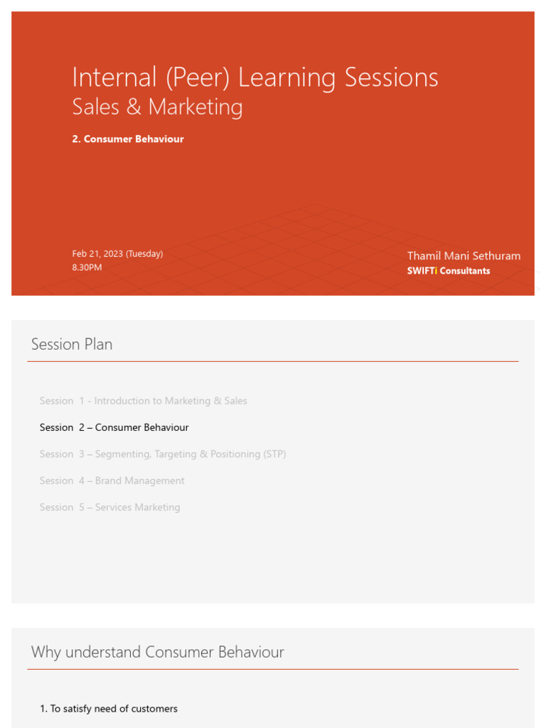 Session 2 - Consumer Behaviour | PDF | Consumer Behaviour | Behavior