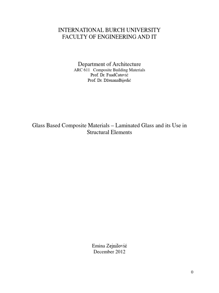 Use of Laminated Glass in Structutal Elements | PDF | Beam (Structure ...