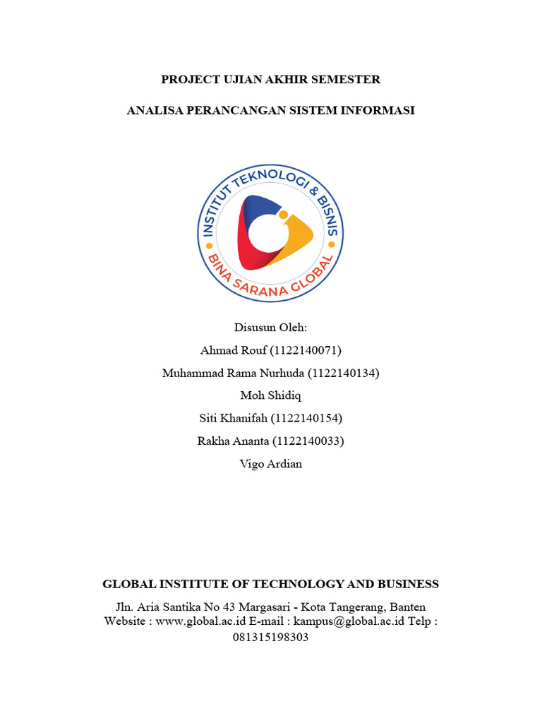 Apsi - Uas - Proyek 1 | PDF