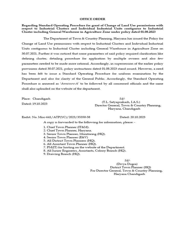 Standard Opertaing Procedure | PDF