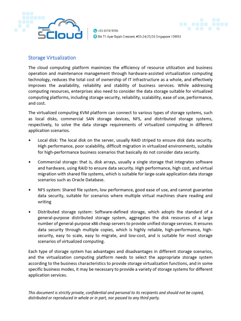 SCloud - Storage Virtualization | Download Free PDF | Virtualization | Cloud Computing
