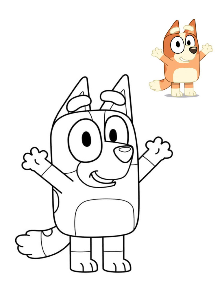 dibujos de bluey para pintar | PDF