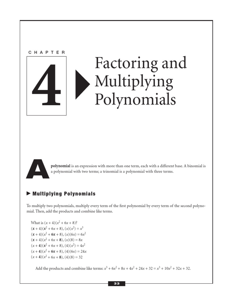 Factoring in Polynomial | PDF | Factorization | Quadratic Equation