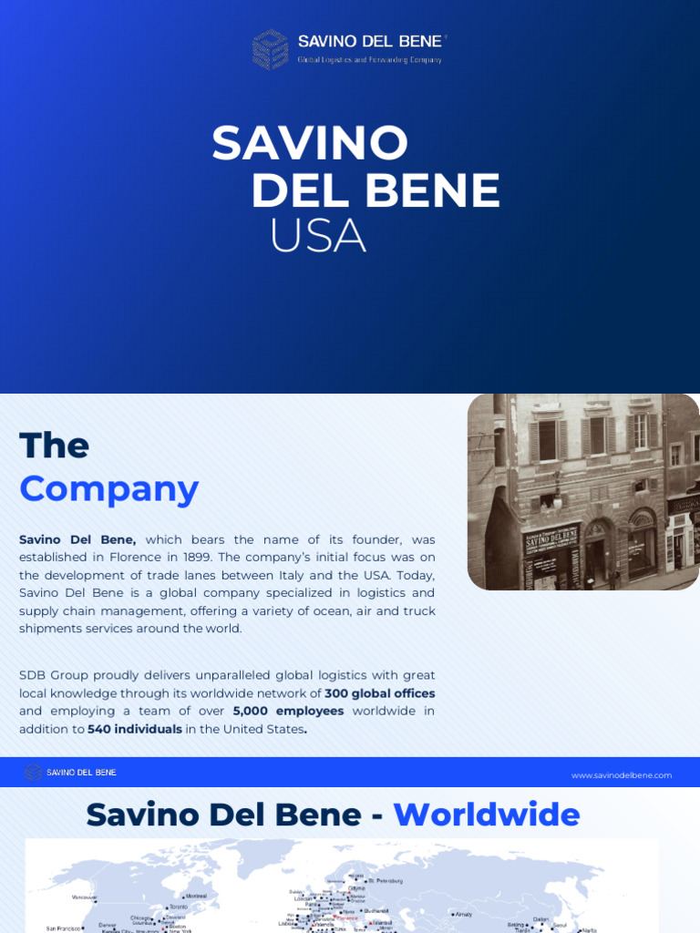 Sdb Usa Presentation Pdf Logistics Cargo