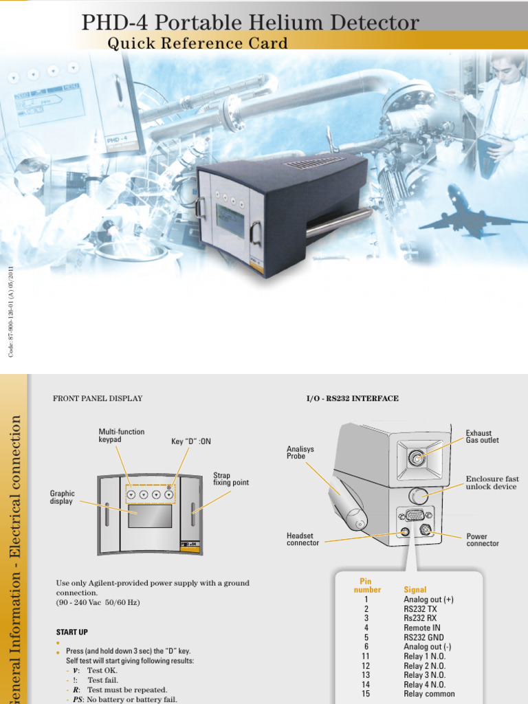 PHD-4 Quick Reference Card | PDF | Electrical Connector | Relay