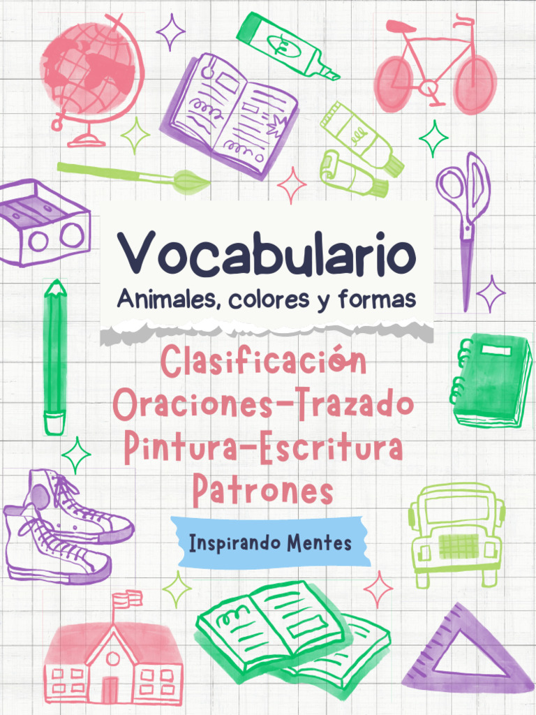 Vocabulario (colores, animales y formas) | PDF | Color | Azul