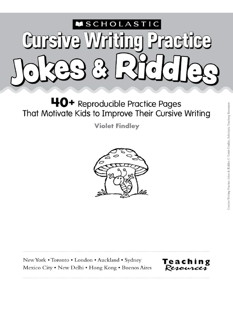 19 Cursive Jokes Riddles | PDF