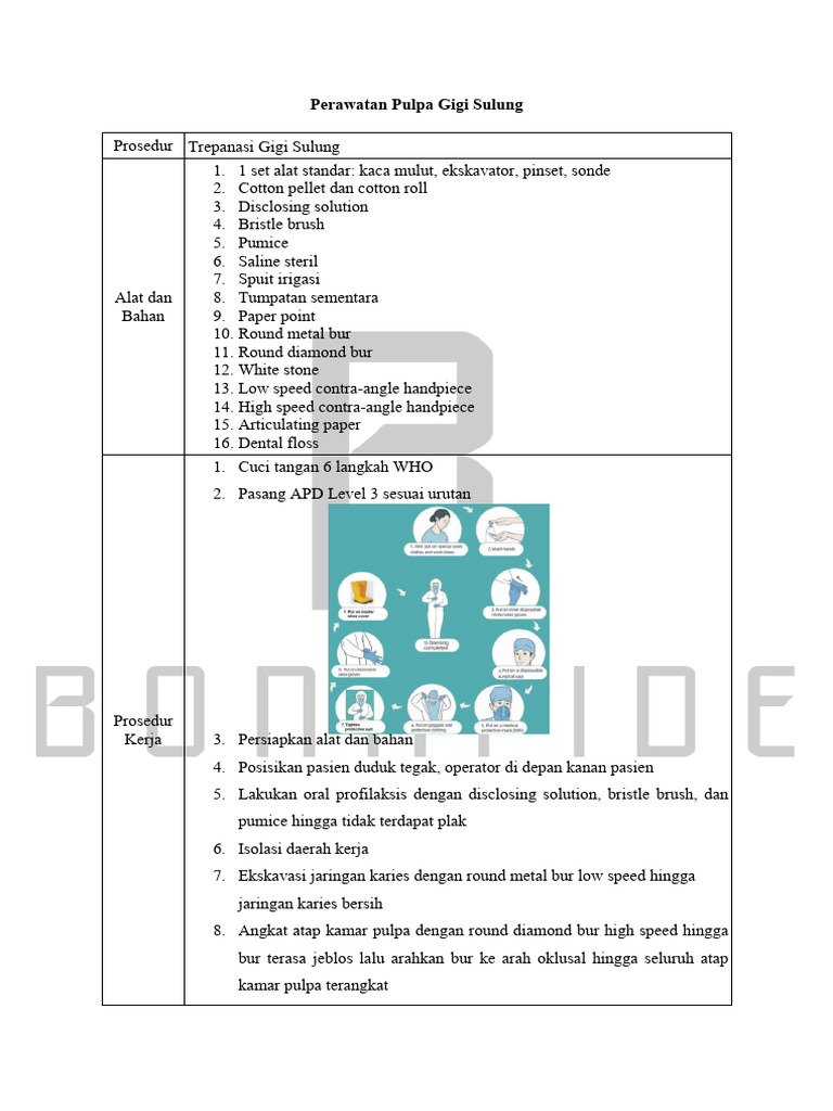 Trepanasi Gigi Sulung | PDF