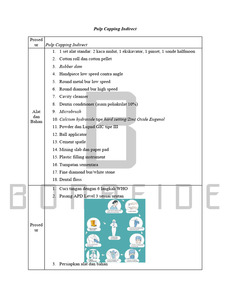 Pulp Capping Indirect | PDF