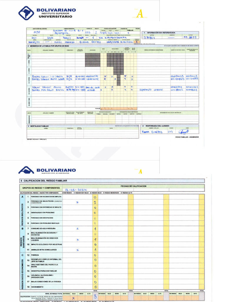 Ficha Familiar | PDF