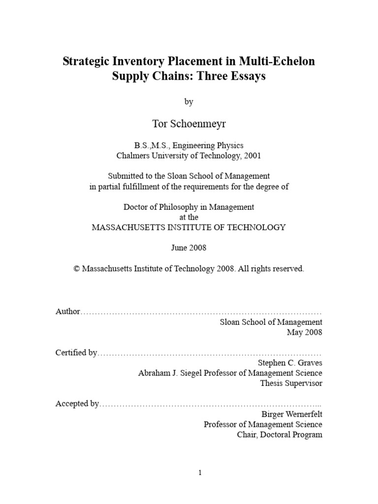 Tor Schoenmeyr Thesis Final | PDF | Forecasting | Mathematical Optimization