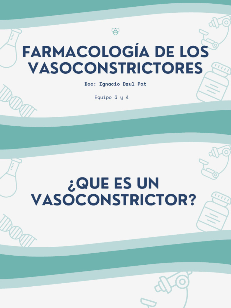 3. Farmacología de los vasoconstrictores | Descargar gratis PDF ...