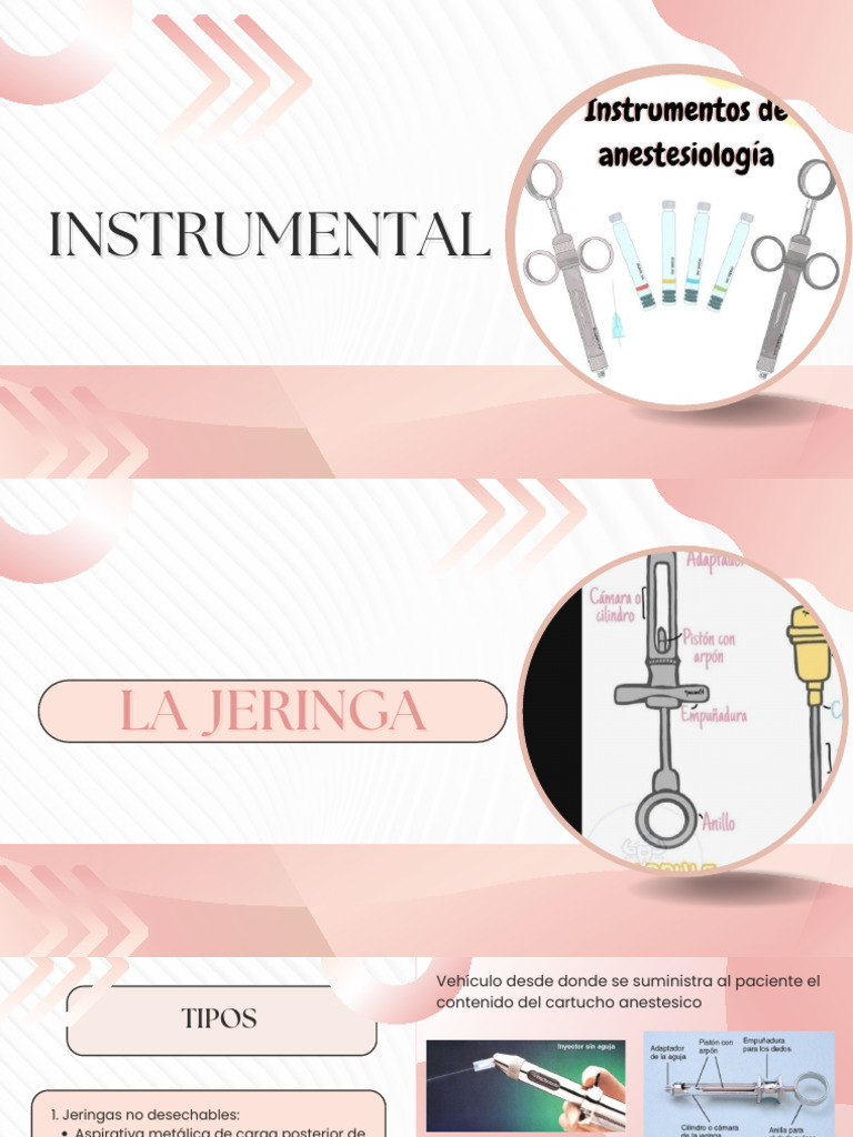 Instrumental Utilizado en Odontología | PDF | Inyección (medicina ...