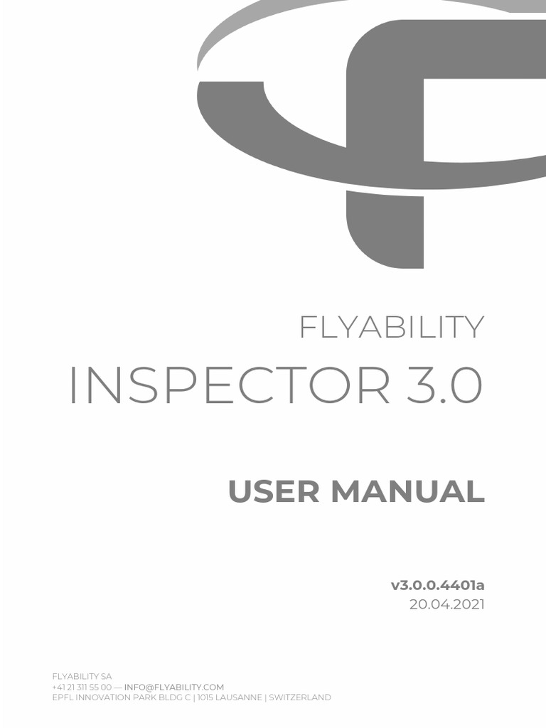 Flyability Inspector 3.0 User Guide | PDF | Computer File | Camera