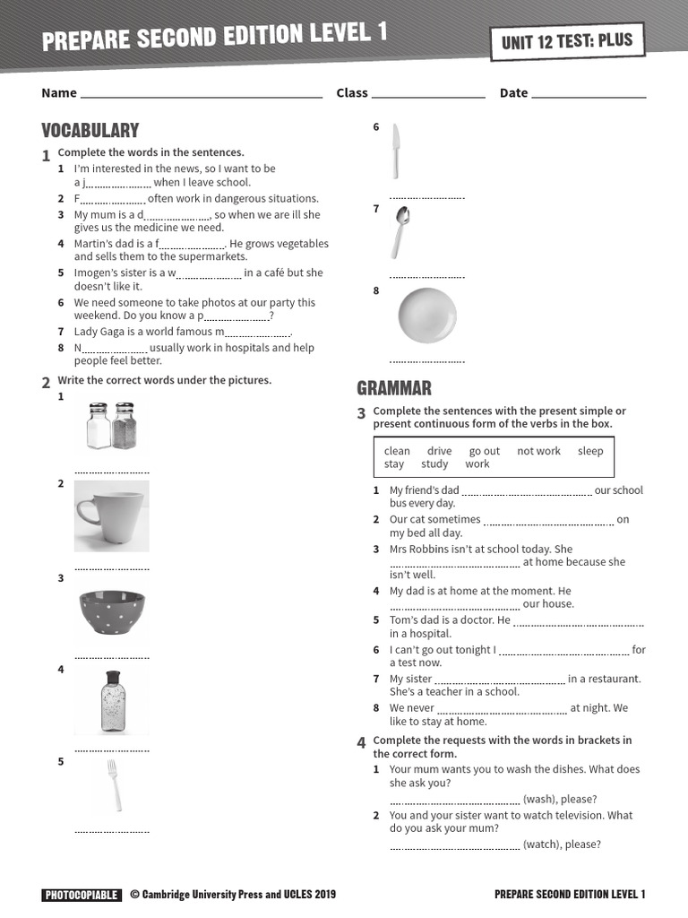 Pre Ut U12p | PDF | Waiting Staff | Linguistics