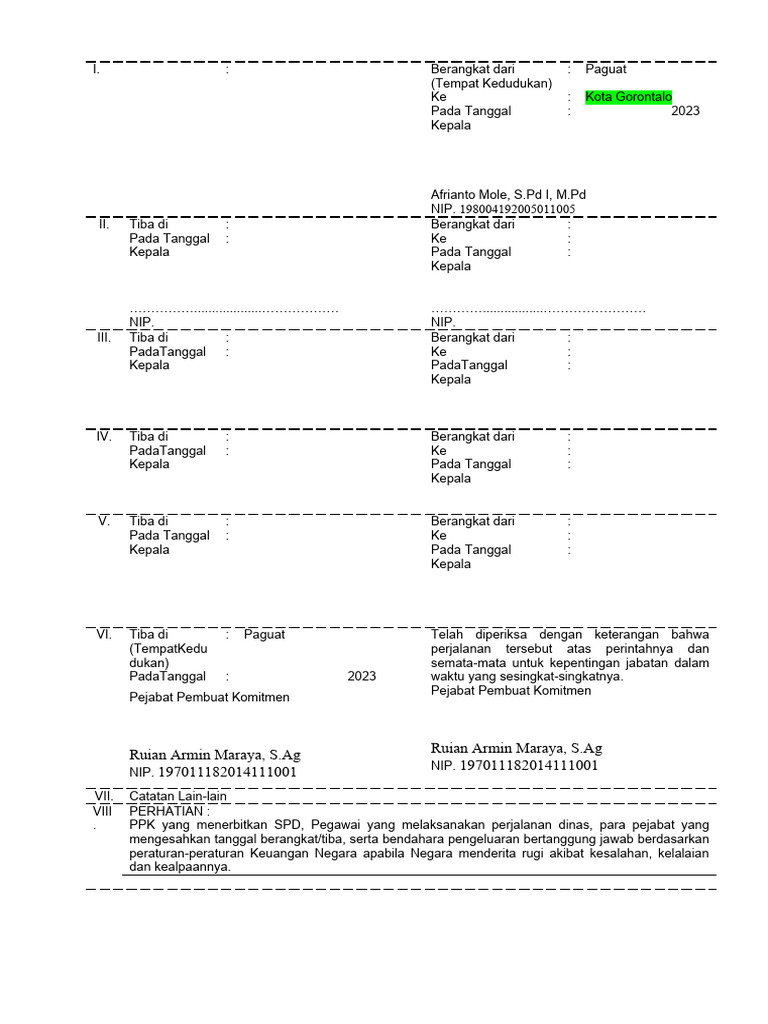 Surat Tugas Ririn | PDF