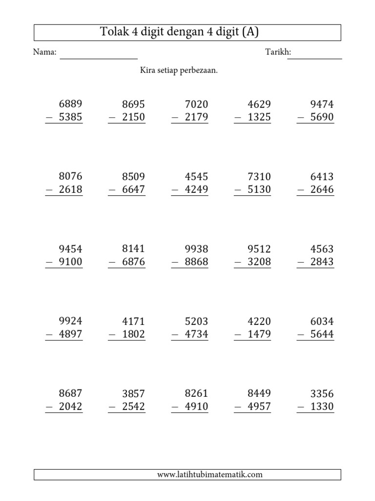 tolak-4-digit-dengan-4-digit | PDF