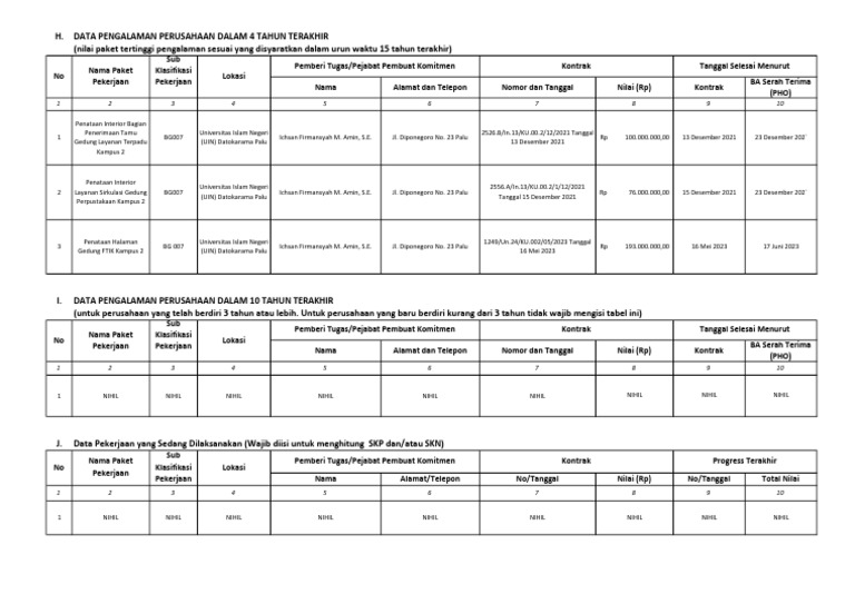 Isian Lanjutan | PDF