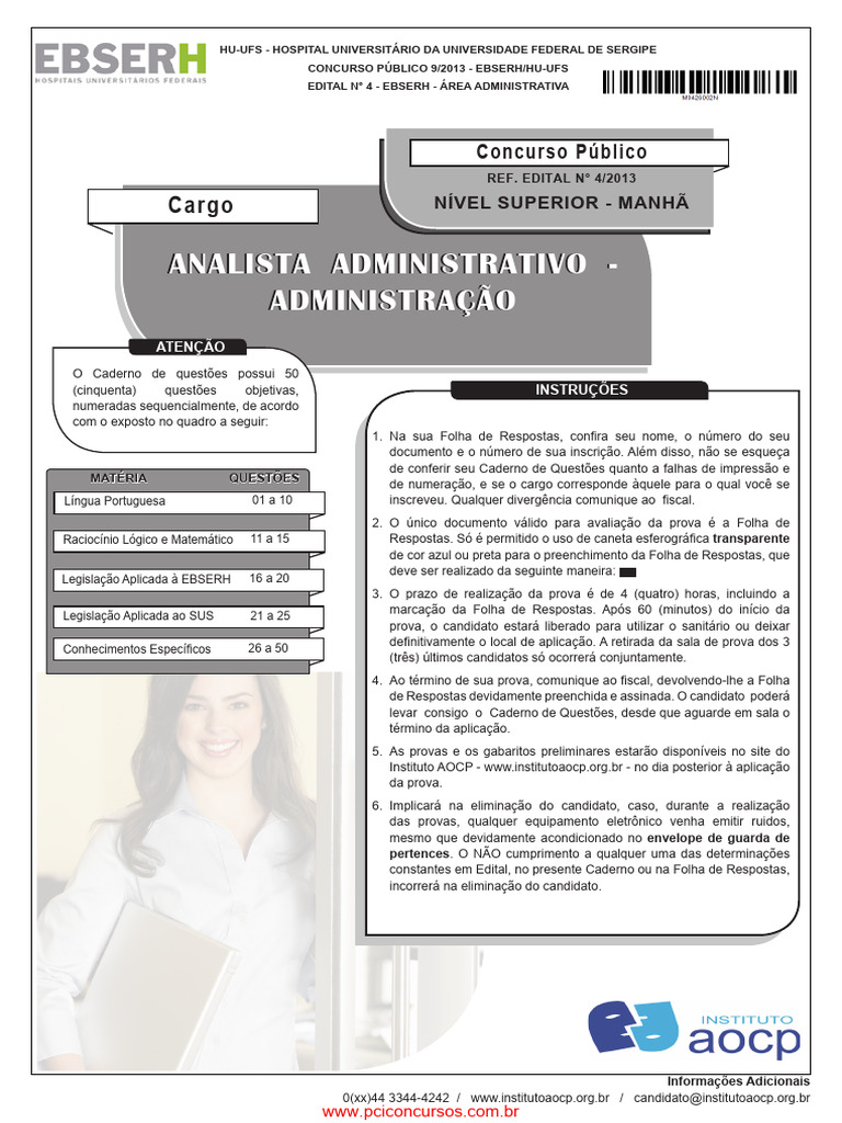 Prova Analista Adm Administracao | PDF | Gestão estratégica | Qualidade (negócios)