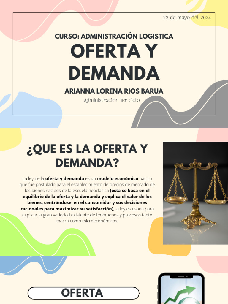 OFERTA Y DEMANDA - Arianna Lorena Rios Barua - Administración 1er ciclo | Descargar gratis PDF ...