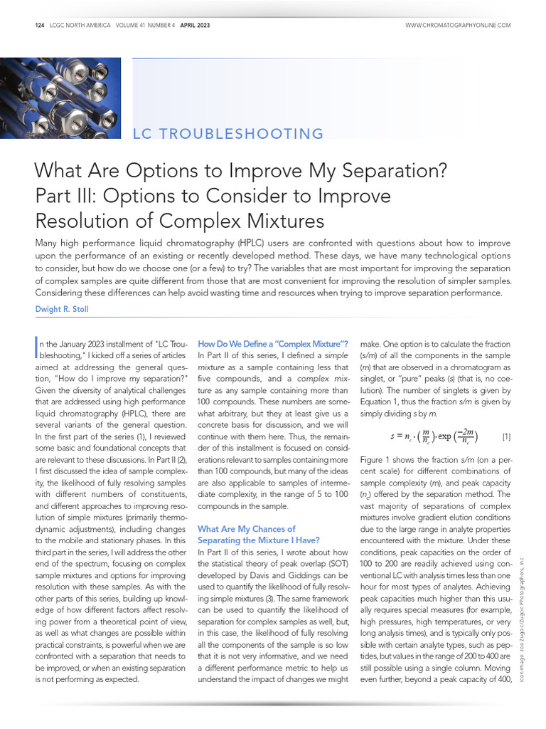 LC Troubleshooting April 2023 PDF | PDF | High Performance Liquid ...