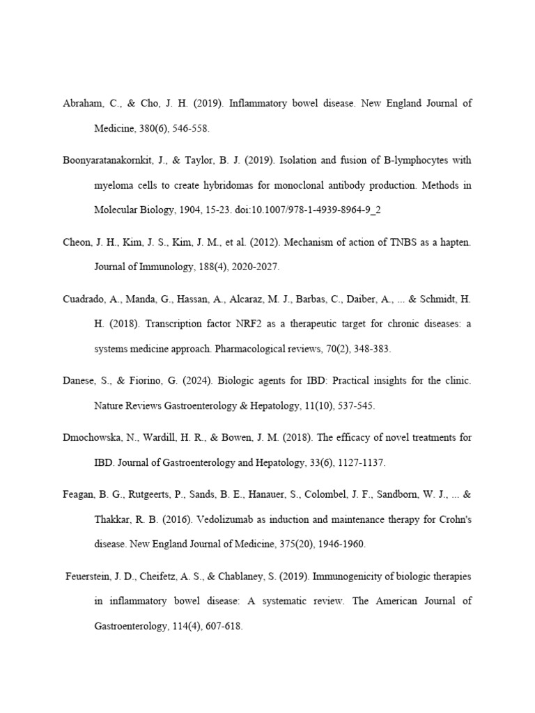 Ice References | PDF | Inflammatory Bowel Disease | Crohn's Disease