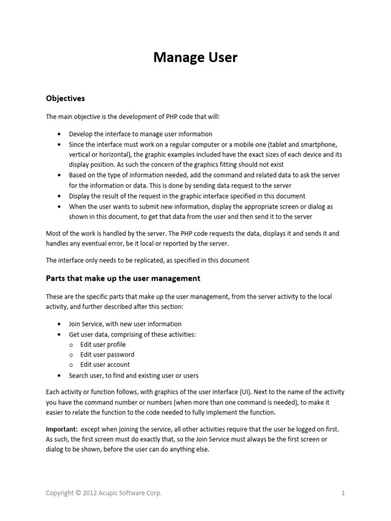 Manage User | PDF | Graphical User Interfaces | String (Computer Science)
