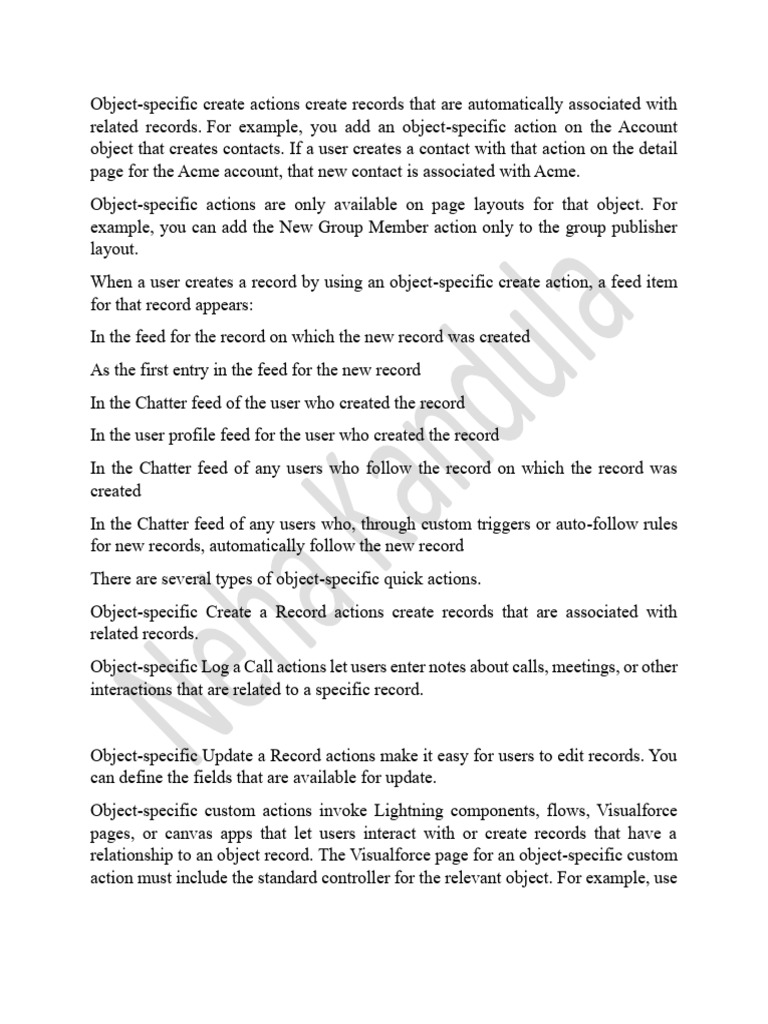 16.Object Specific actions & Global | PDF | Application Software | Mobile App